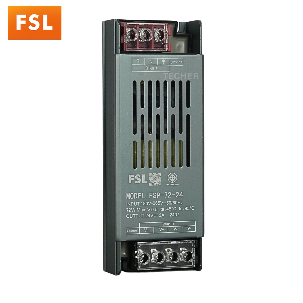 FSL LED Power Supply รุ่น Multi Protection 24V 3A 72W (หม้อแปลง DC 24V) - เทคเชอร์ :: สวิทชิ่ง ...