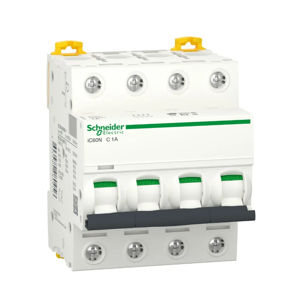 A9F74463 Schneider DIN-rail MCB iC60N, 4P, 63A, C curve, 6kA - เทคเชอร์ :: อุปกรณ์ไฟฟ้า ...