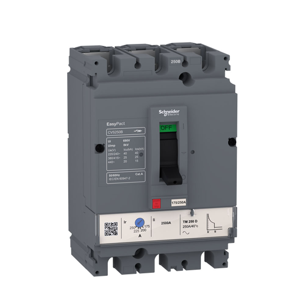 Schneider LV510306 CVS100B MCCB 3P TM80D Adj Trip unit 56-80A 25kA - เทคเชอร์ :: สวิทชิ่งและ ...