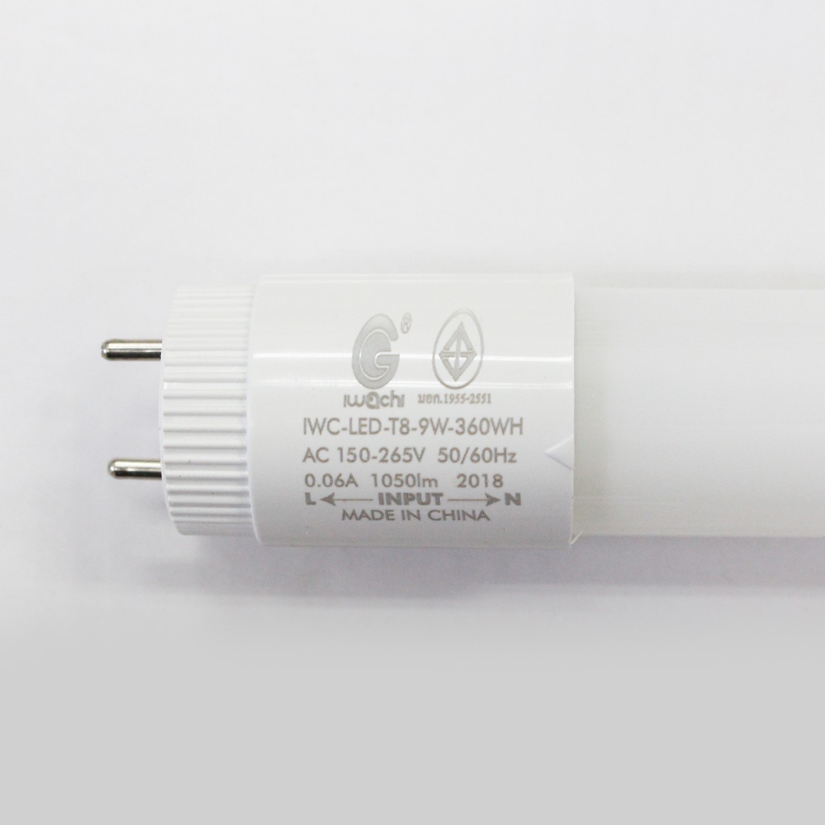 หลอดไฟ LED T8 9W 1050 ลูเมน แสงขาว IWACHI ยาว 0.6 เมตร ไฟเข้า 2 ทาง - เทคเชอร์ :: สวิทชิ่งและ ...